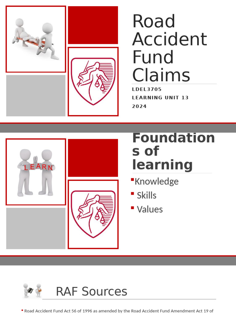 Learning Unit 13 - RAF 2024 | PDF | Damages | Legal Liability