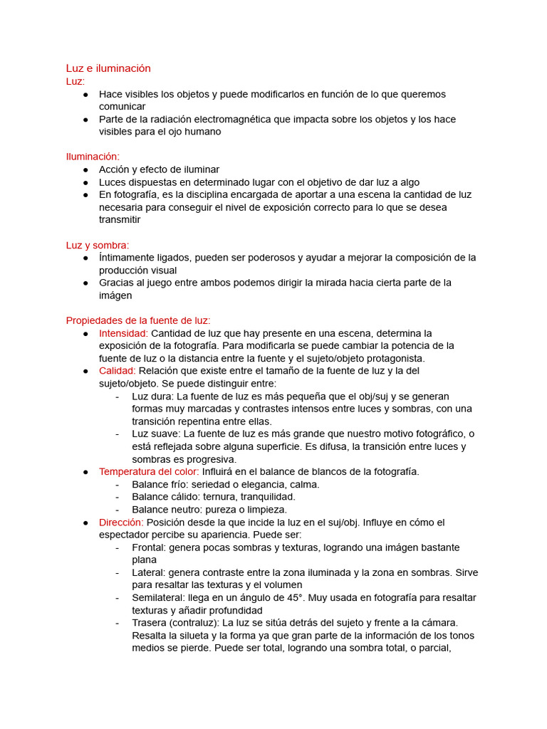 Resumen Lenguaje Visual DCV | PDF | Color | Ligero