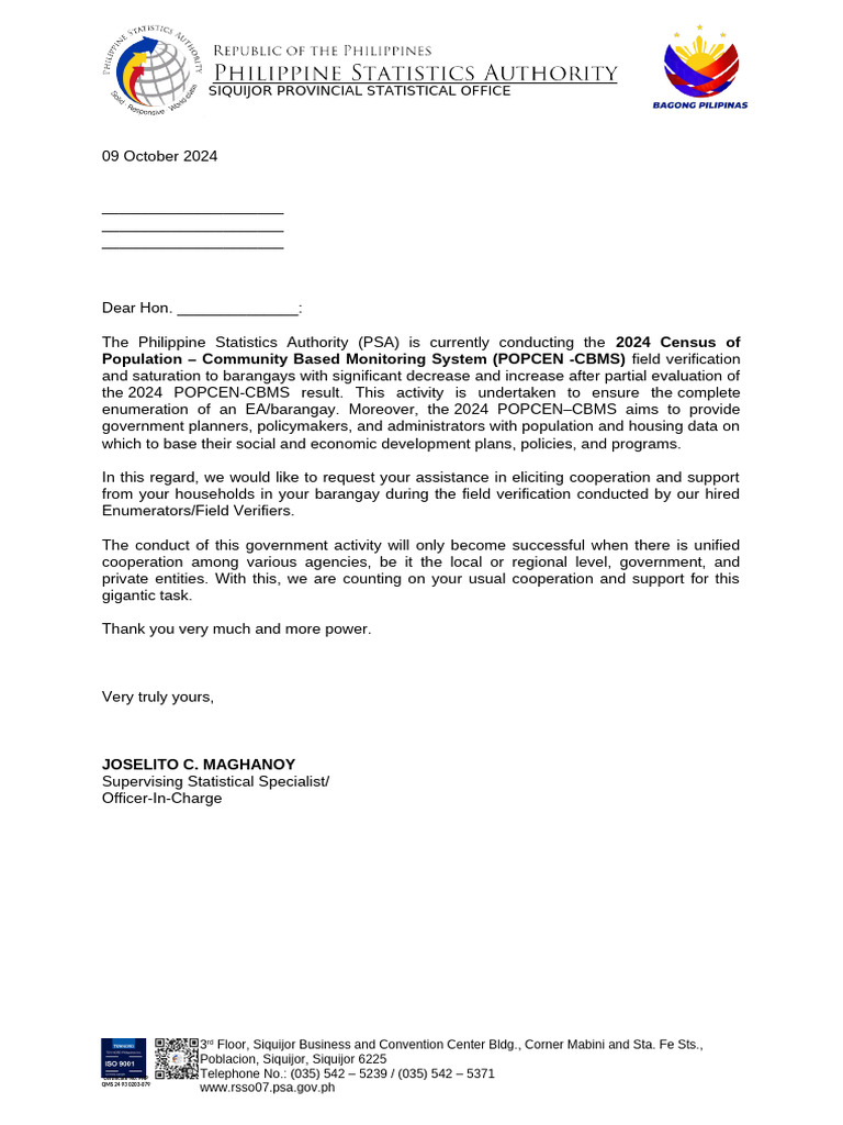 Courtesy Letter For Saturation | PDF | Business | Social Science