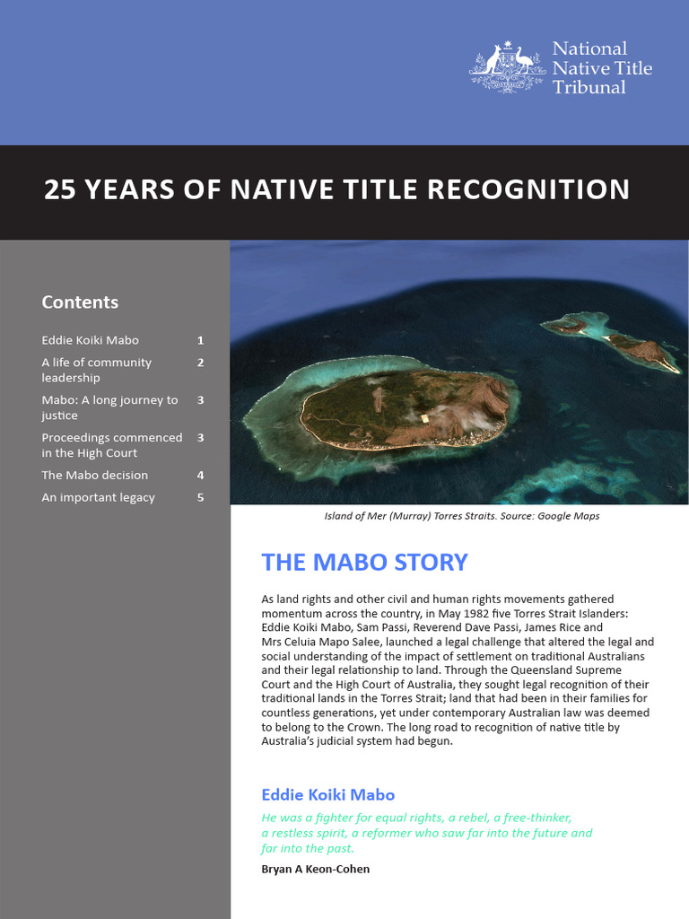 The Mabo story | PDF | Justice | Crime & Violence