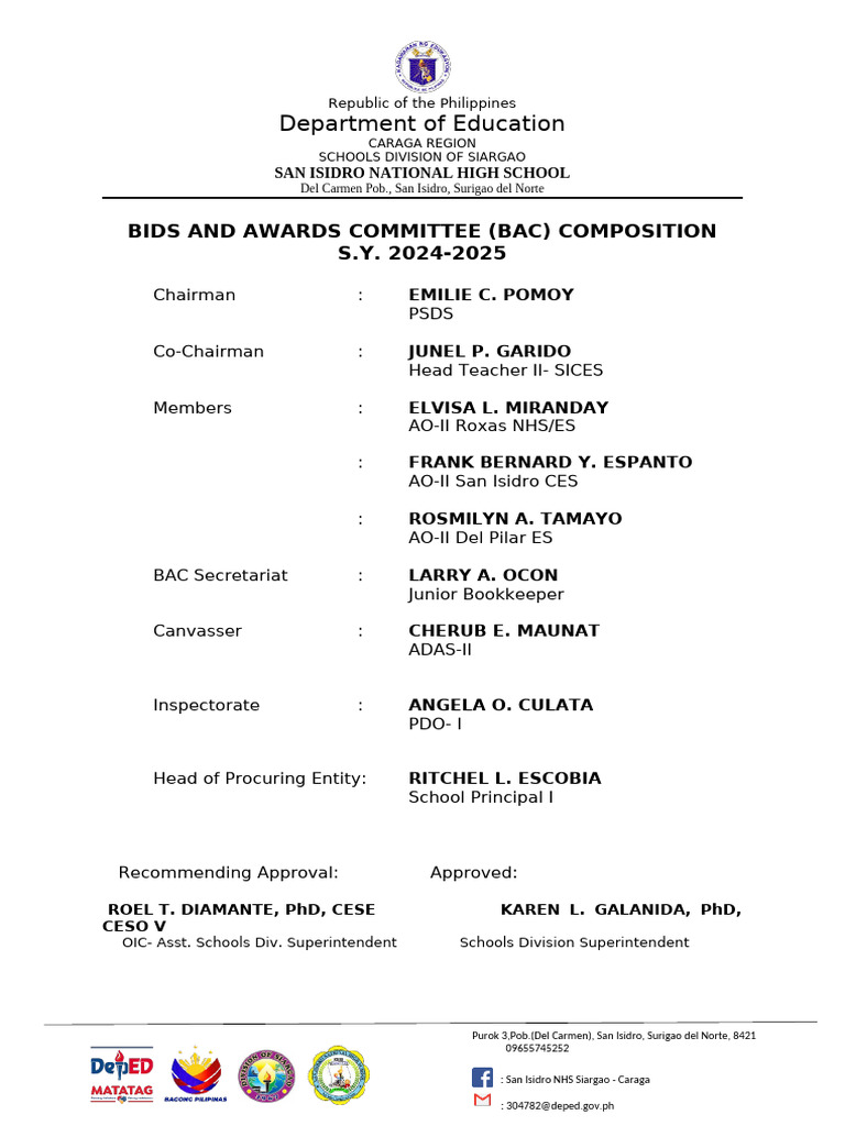 BAC Composition-SINHS | PDF