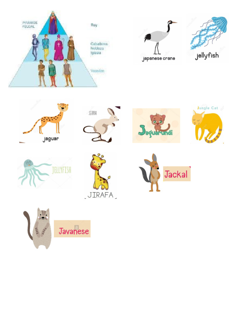 ANIMALES CON LA LETRA J | PDF