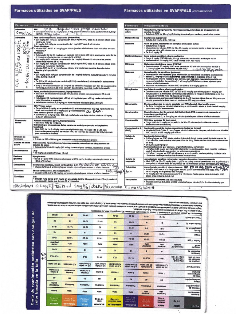 Medicamentos SVAP PALS | PDF