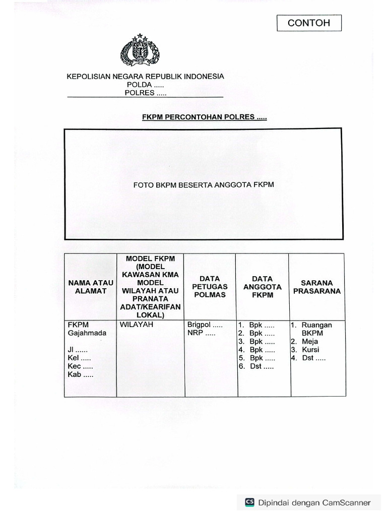 Contoh Lap FKPM | PDF