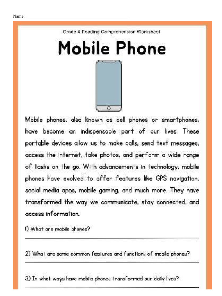 G4 - Reading Comprehension | PDF