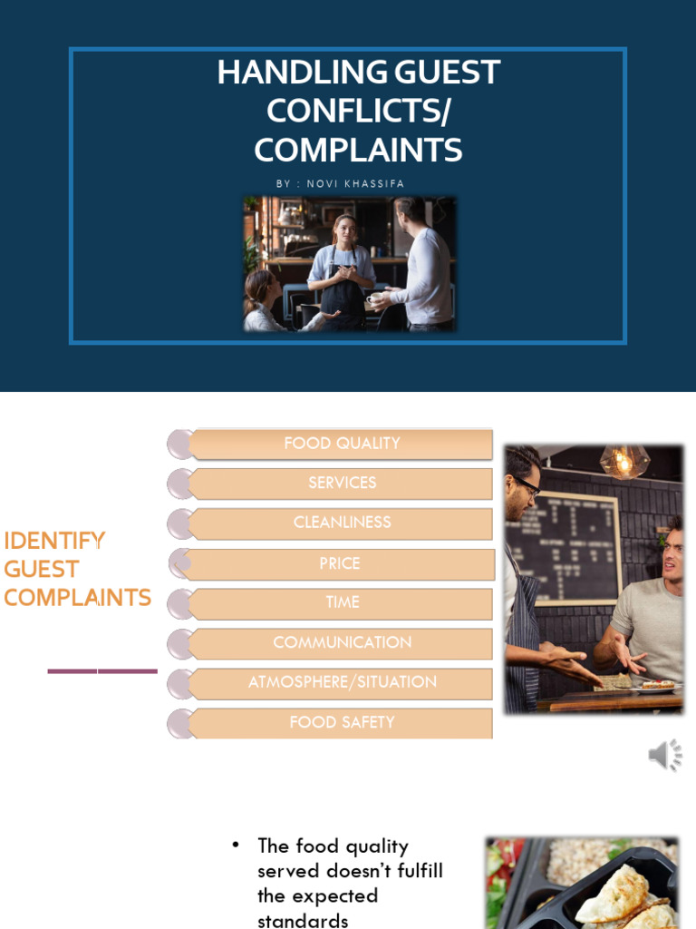 Handling Guest Conflicts | PDF | Menu | Restaurants