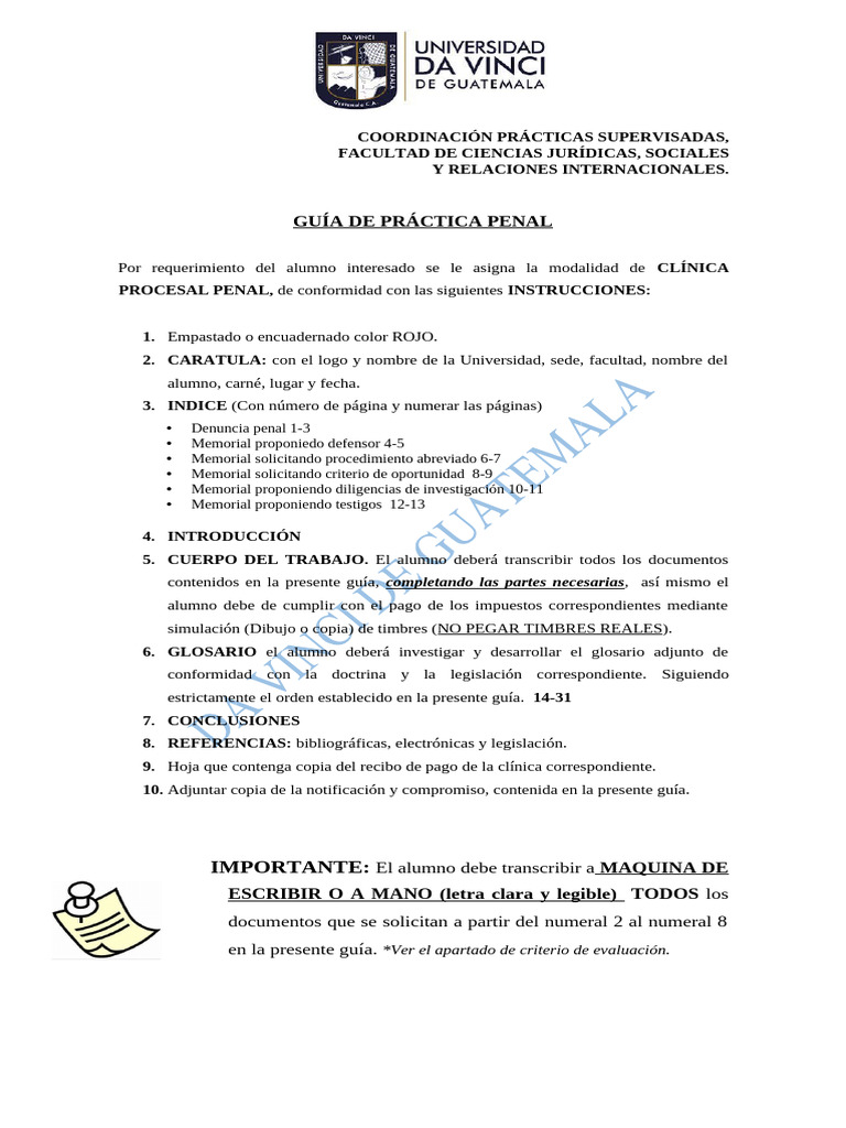 Guia de Practica Penal (Recuperado Automáticamente) | PDF | Fiscal | Guatemala