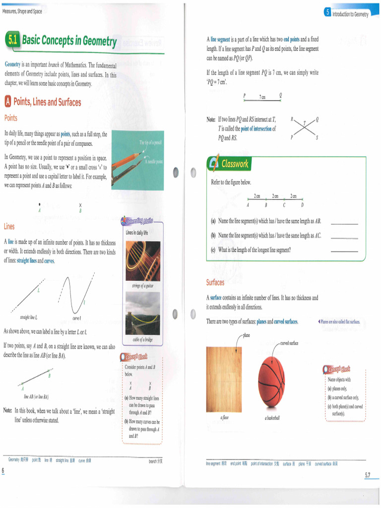 5 Basic Concepts in Geometry | PDF