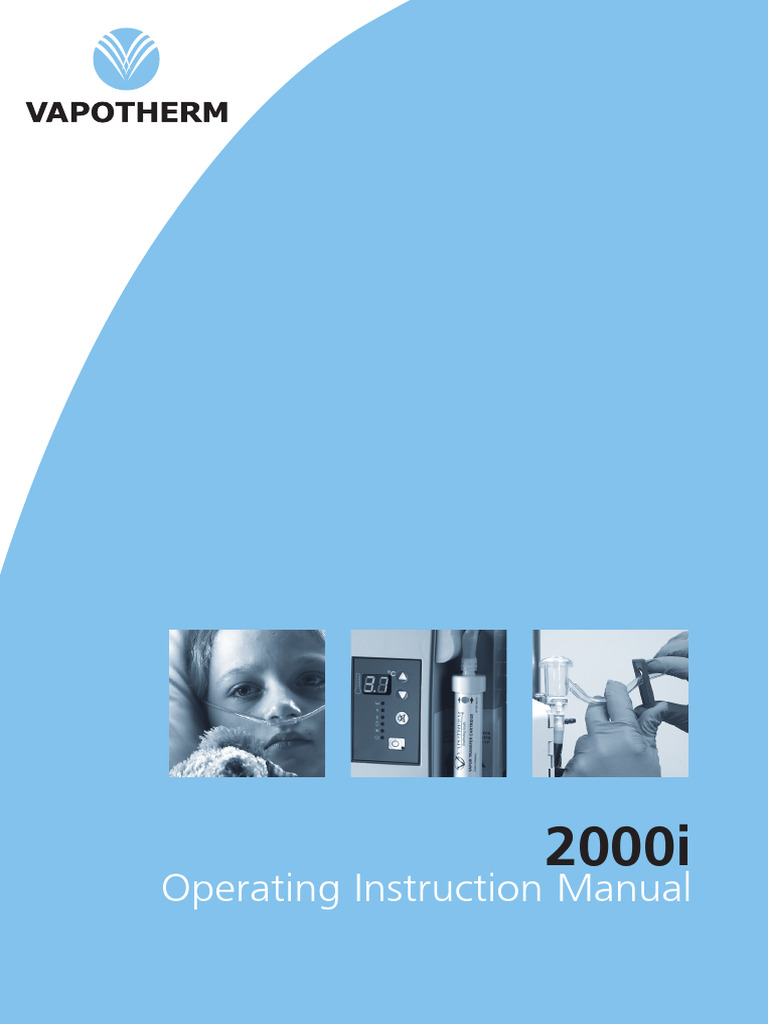 Infusion Vapotherm 2000i - User Manual | PDF | Hospital Acquired Infection