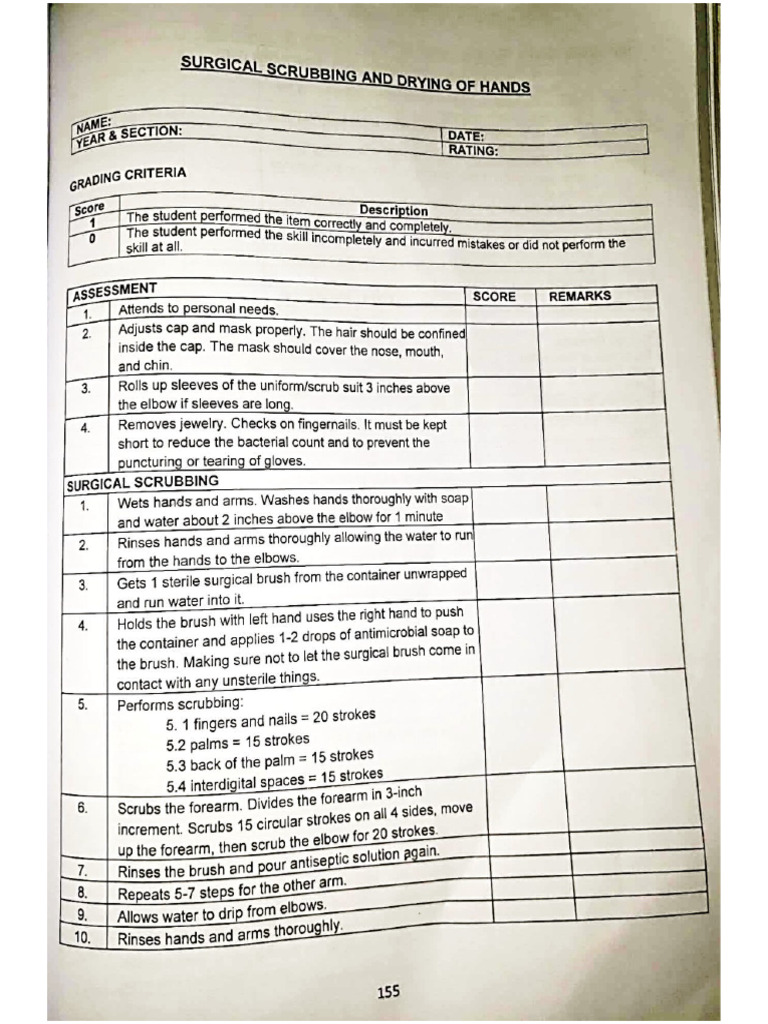 Surgical Scrubbing | PDF