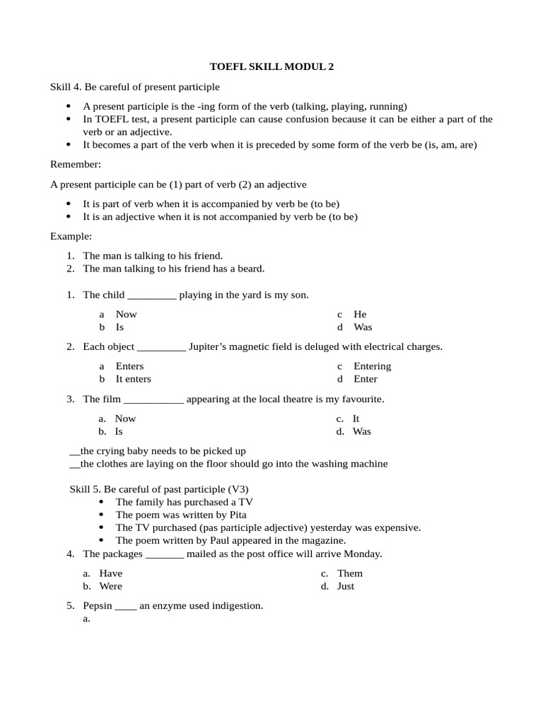 Toefl Skill Modul 2 | PDF