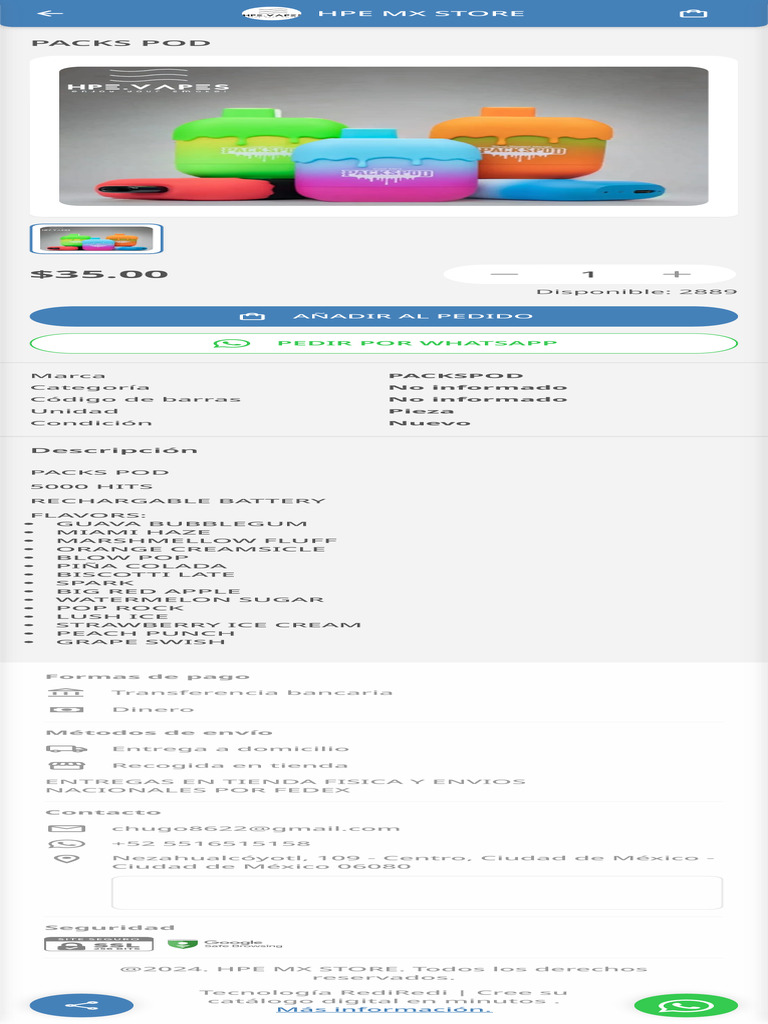 Hpe MX Store - Packs Pod | PDF