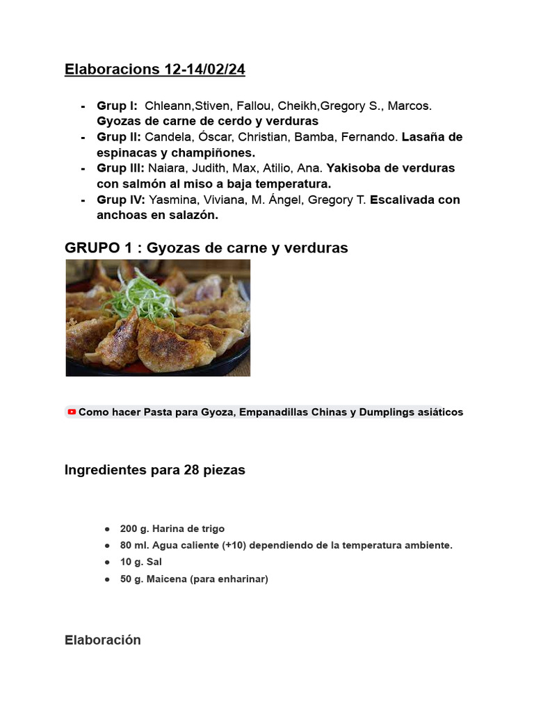 Elaboracions 12-14-02-24 | PDF | Cocinando | Cocina asiática