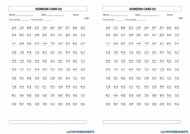 A1-Window Card | PDF
