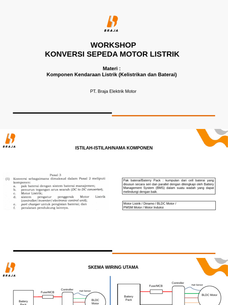 Skema Wiring Kendaraan Listrik | PDF
