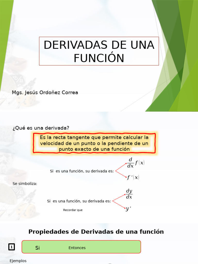 Derivadas | PDF | Derivado | Análisis