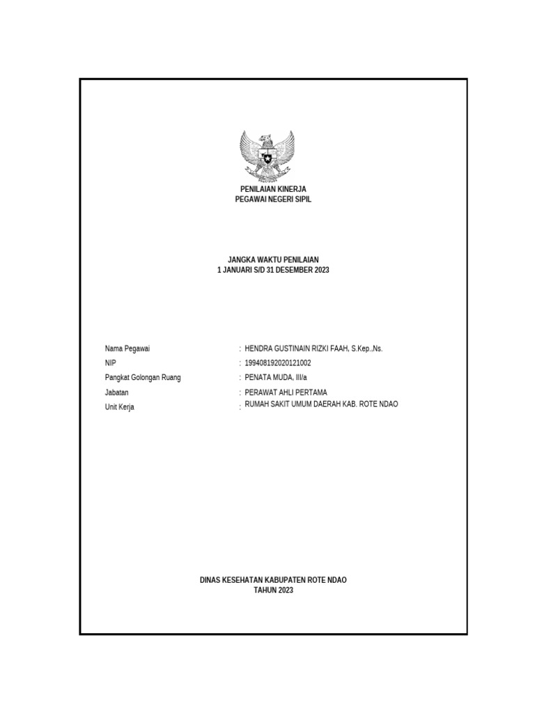 SKP Hendra Jan - Des2023 | PDF