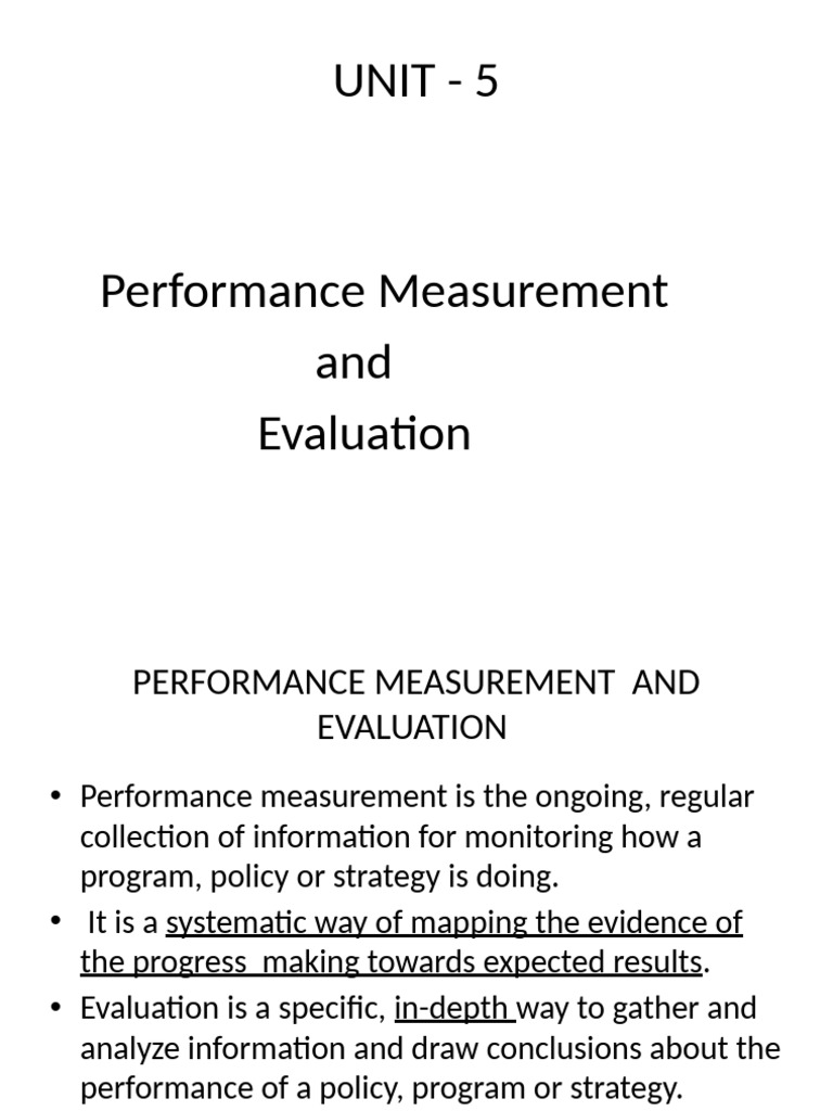 Performance Measurement | PDF | Business