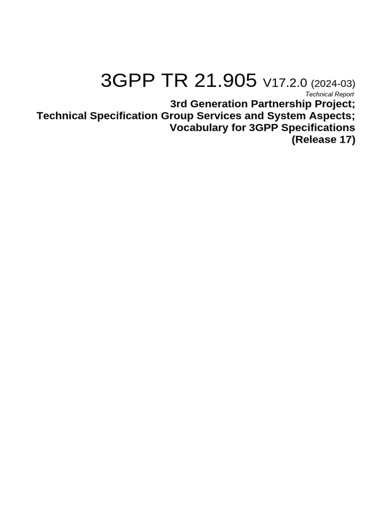 3GPP Vocabulary | PDF | Computer Network | General Packet Radio Service