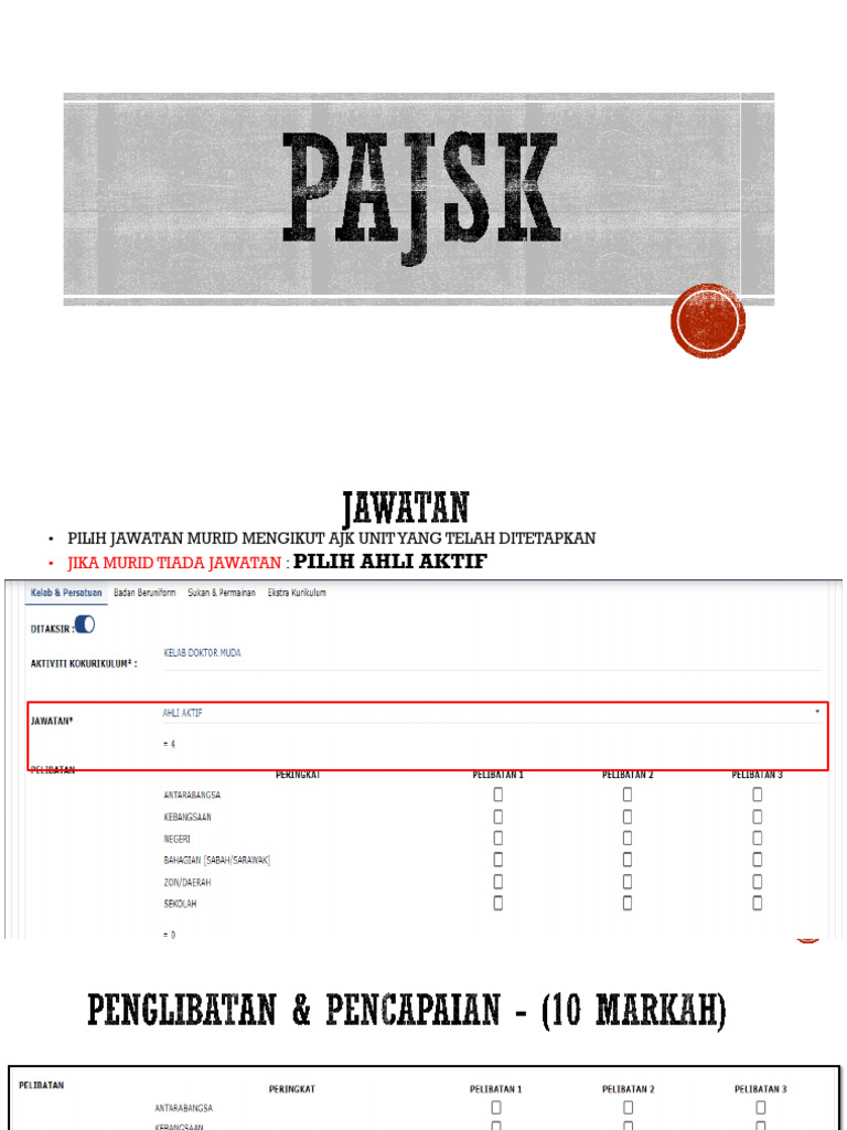 Pengisian Pajsk | PDF