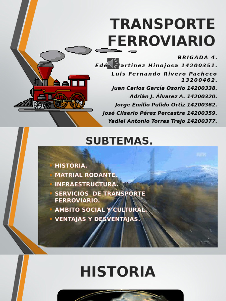 Transporte Ferroviario | PDF | Transporte ferroviario | Tren