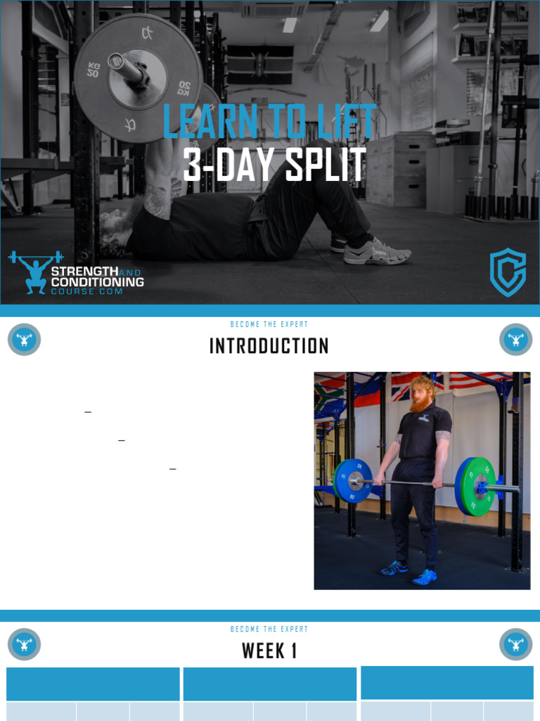 3-Day Powerlifting Training Program | PDF | Sports Science | Management ...