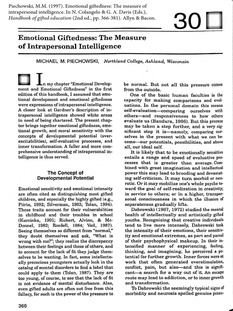 Piechowski 1997 | PDF | Science & Mathematics