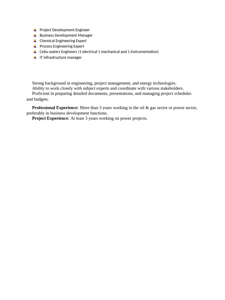 Project Development Engineer | PDF