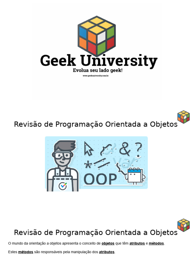Fundamentos da Programação Orientada a Objetos | PDF