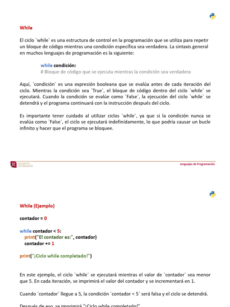 Sentencias de Control | PDF | Computadoras