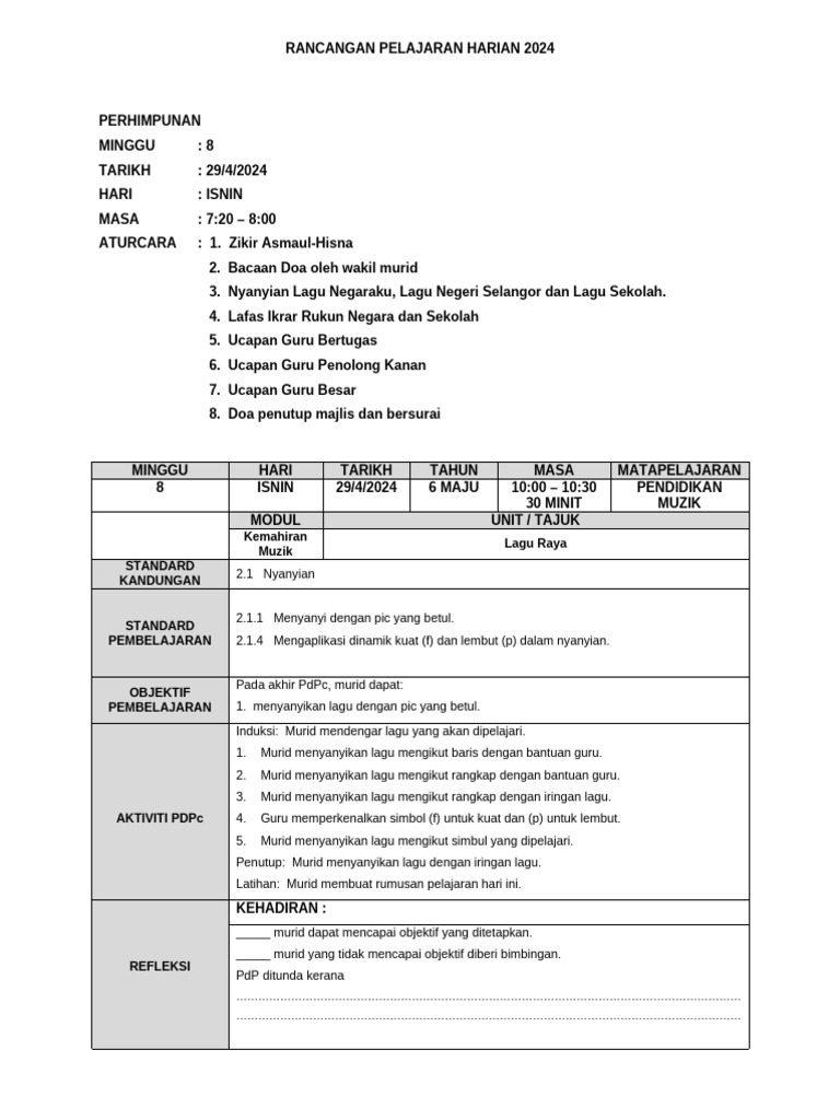 Isnin Minggu 08 | PDF