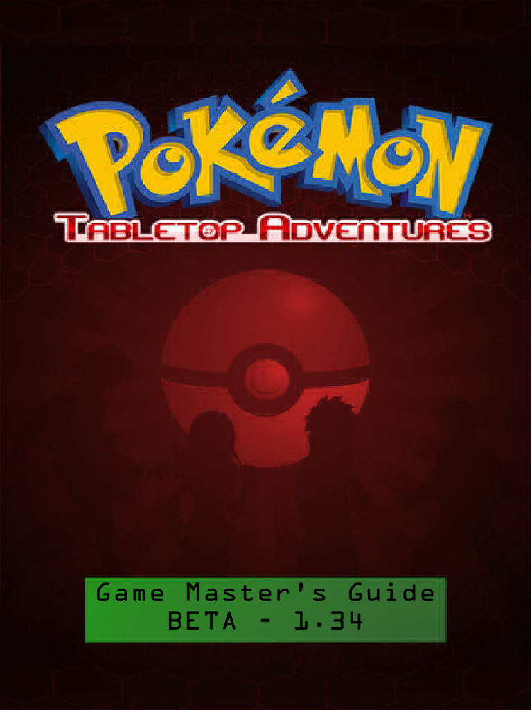 Pokemon Tabletop Adventures GM Guide | PDF | Pokémon | Video Games