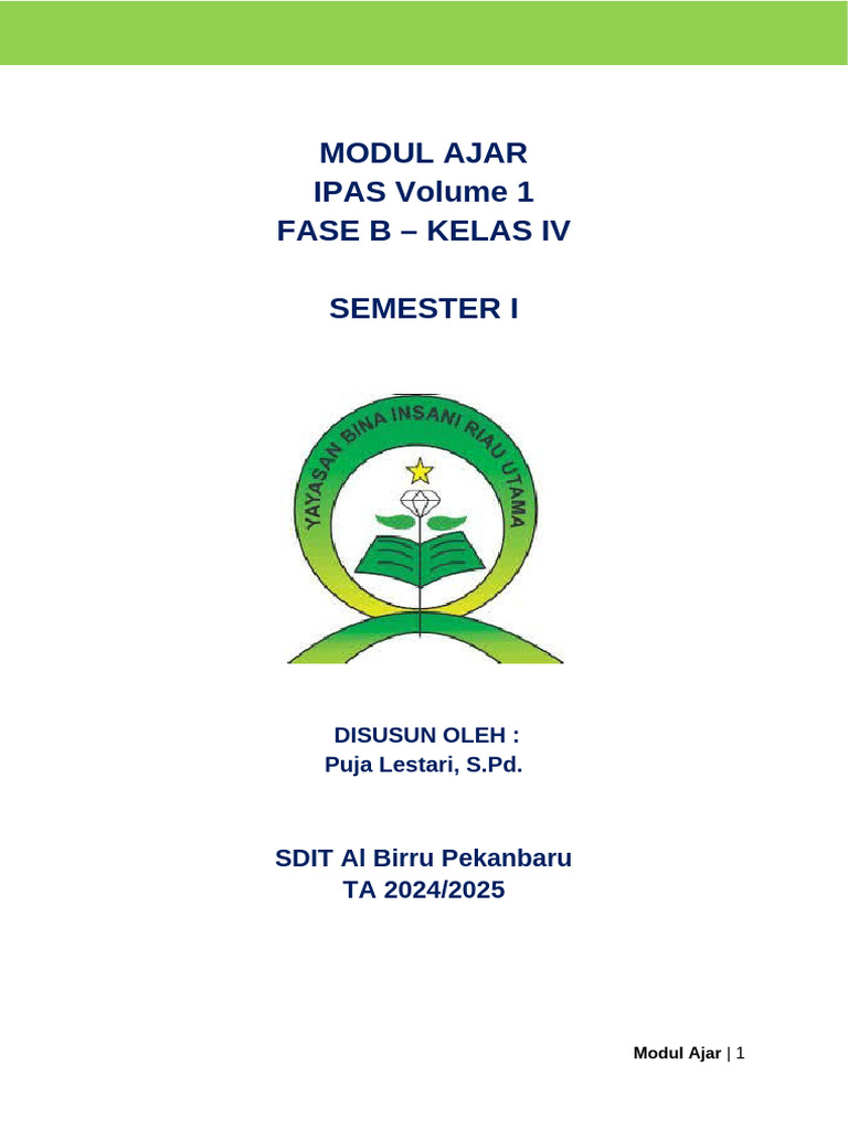Modul Ajar IPAS Kelas IV: Tumbuhan | PDF