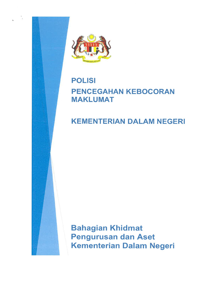 Polisi Pencegahan Kebocoran Maklumat KDN | PDF
