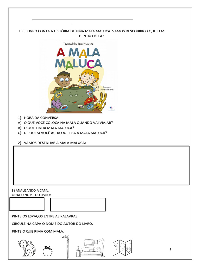 SD Mala Maluca - Folha Inteira Ok | PDF | Sílaba | Linguística