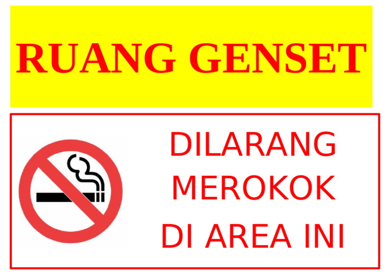 Rambu Ruang Genset | PDF