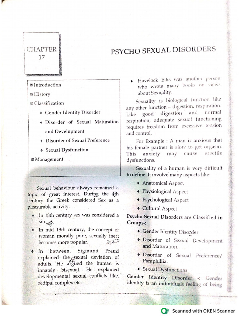 Psycho Sexual Disorder | PDF