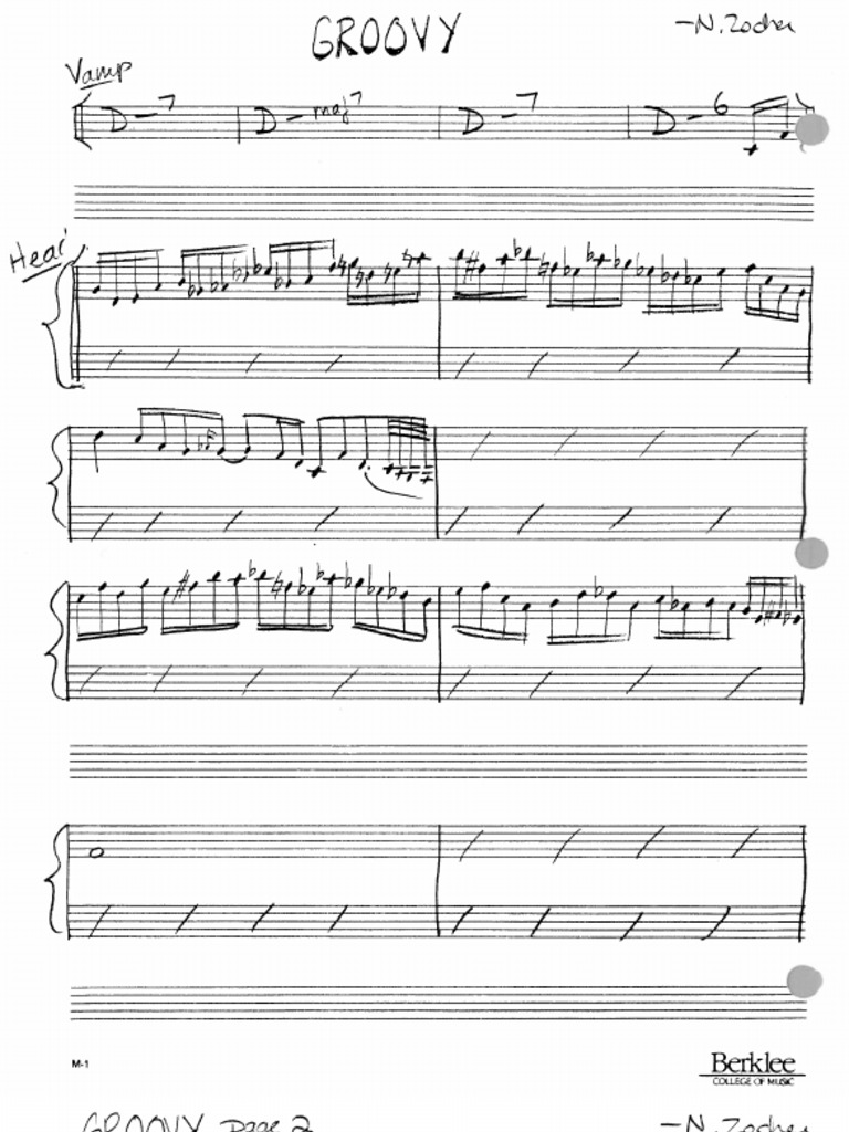 Groovy Bass - Drums | PDF