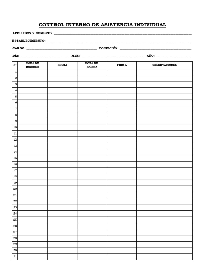 Control Intern Oasis Ten Individual | PDF