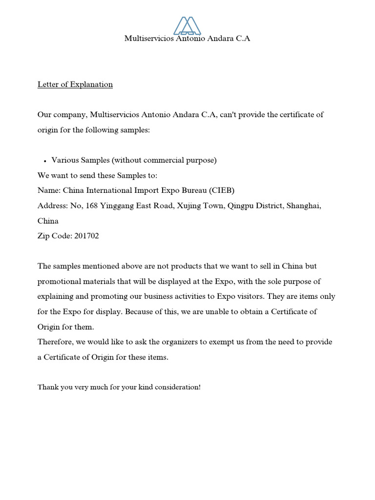 Letter of Explanation Daitable | PDF | Career & Growth | Business