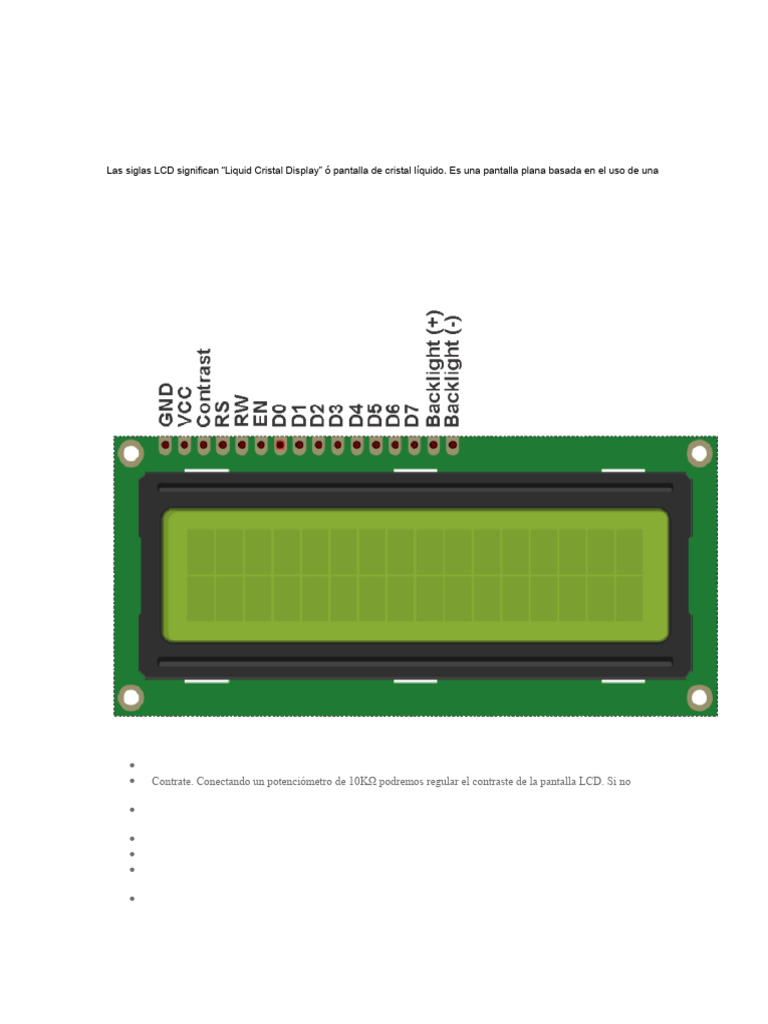 pantalla LCD | PDF