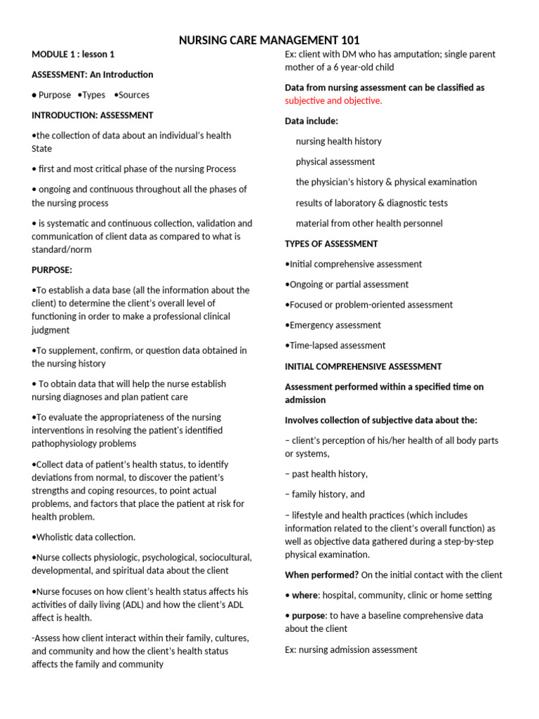 NCM 101 Reviewer Prelim | PDF | Pain | Chronic Pain