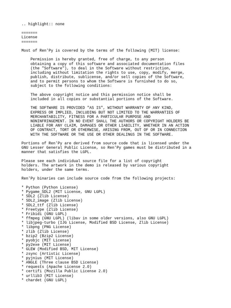 License | PDF | Library (Computing) | Free Software