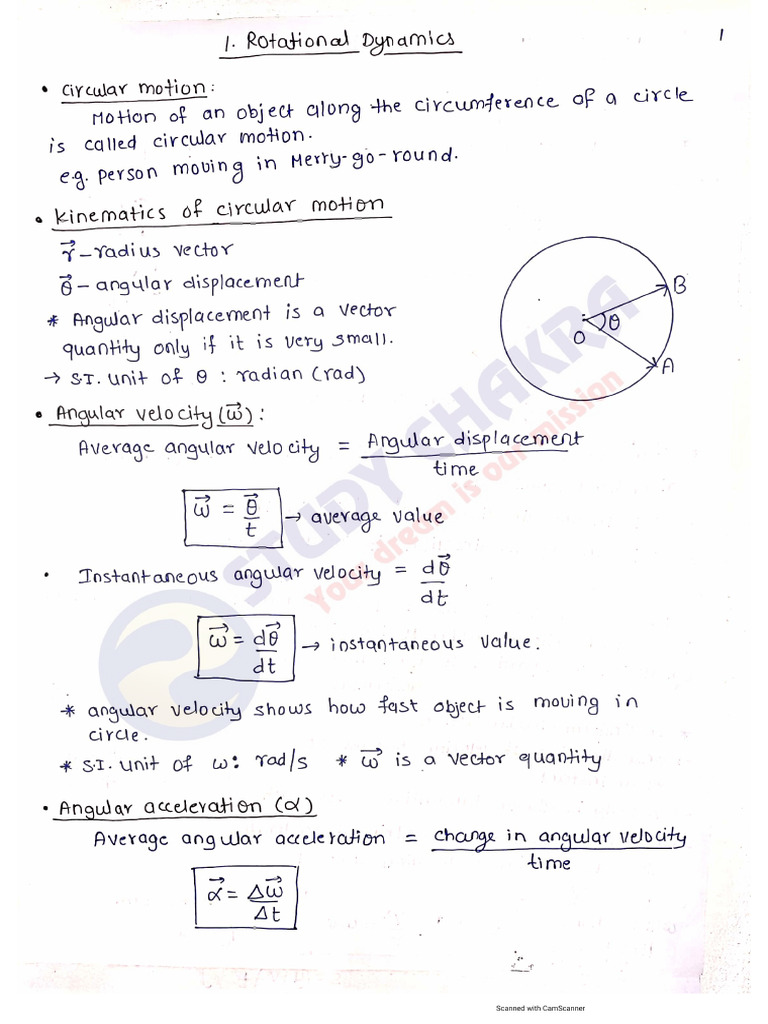 Rotational Dynamics | PDF