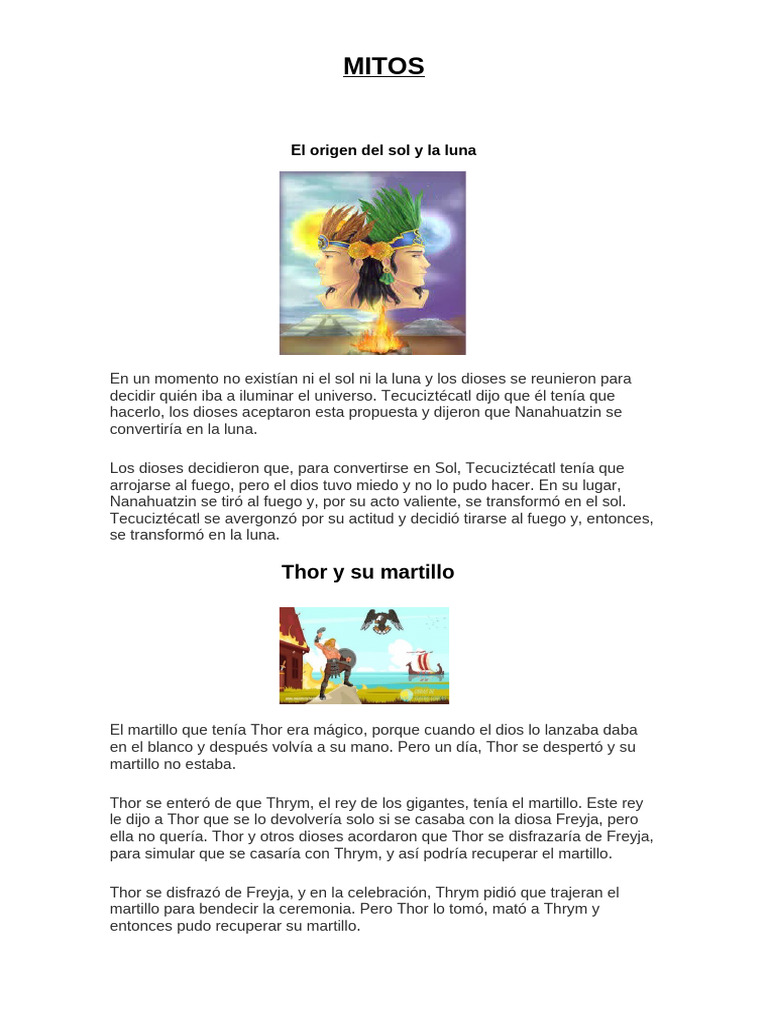 Elabora 5 Mitos | PDF | Thor