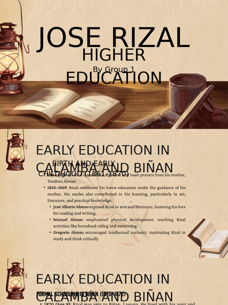 Jose Rizal Higher Education | PDF