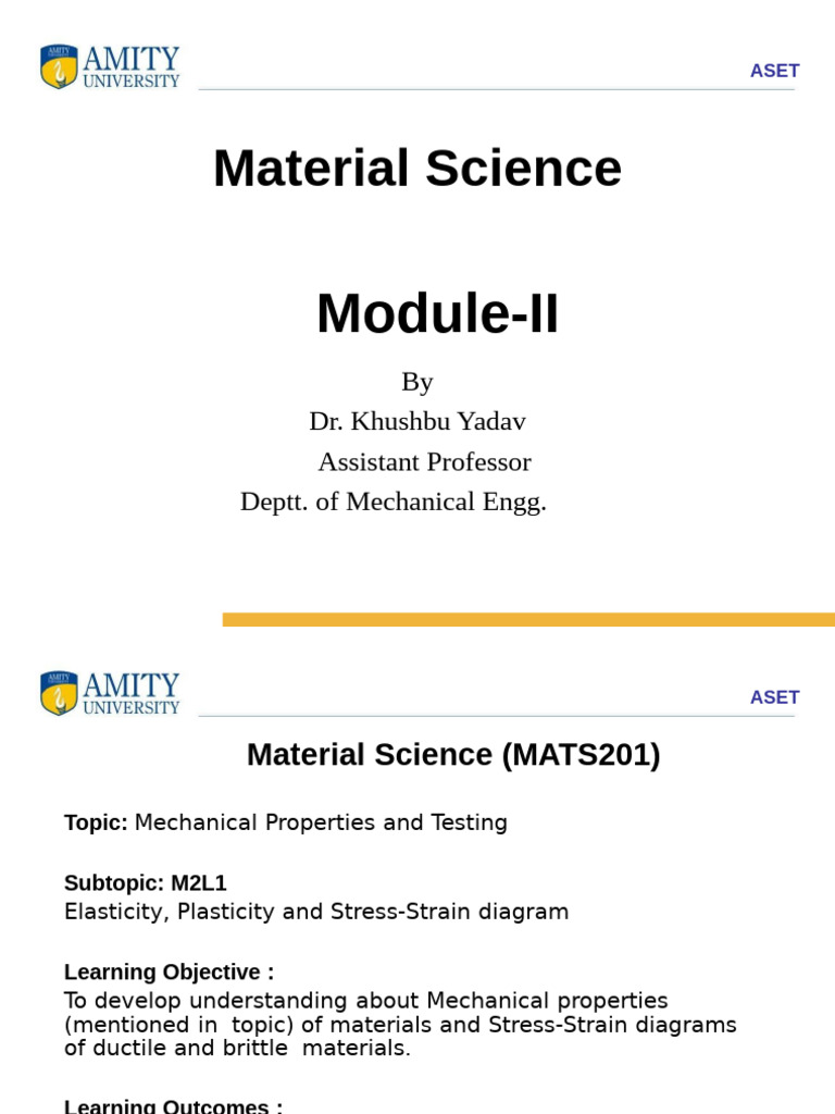 MATS module 2 | PDF | Fracture | Deformation (Engineering)