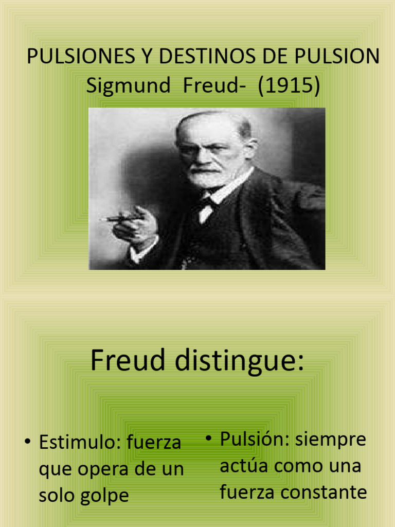 Pulsiones Y Destinos de Pulsion Sigmund Freud - (1915) | PDF