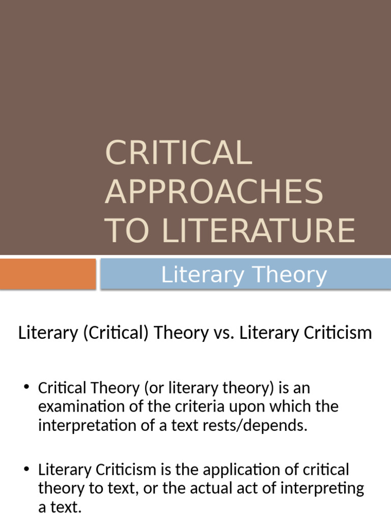 Literary Theory for Scholars | PDF | Marxism | Feminism