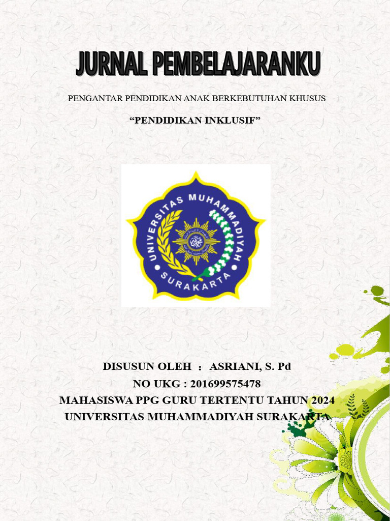 Jurnal Pembelajaran Pengantar Pendidikan Anak Berkebutuhan Khusus | PDF | Karier & Perkembangan ...